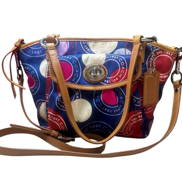 Coach | Bags | Coach Vintage 992 Polkadot Leah Womens Handbag ...